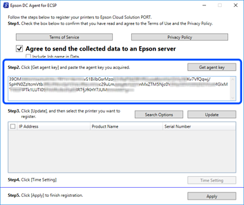 Registering printers