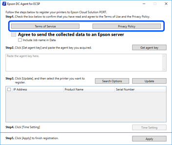 Registering printers