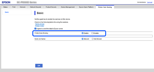 Enabling Epson ES Agent for ECSP