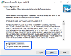Installing Epson DC Agent for ECSP